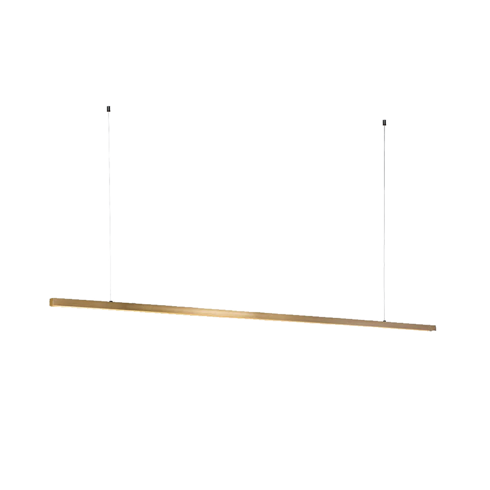 Chain GLS25 Slimline Champagne Gold 1800mm LED Linear Pendant Light ...