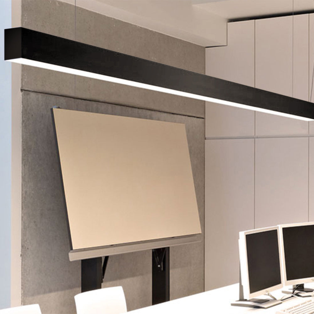 Horizon 8050 Black 600/1500/1800mm LED Linear Pendant Light – Greenlux ...
