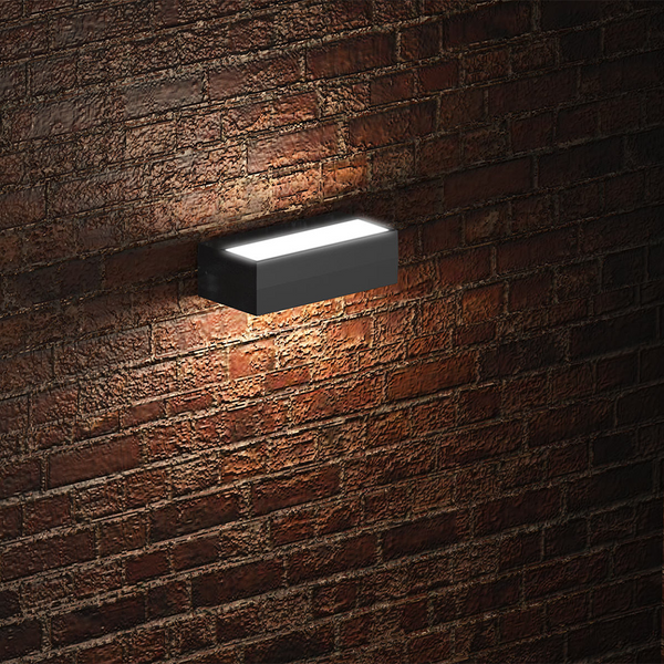 WL100 Series Outdoor IP65 Black 10W/15W Up/Down LED Wall Light ...